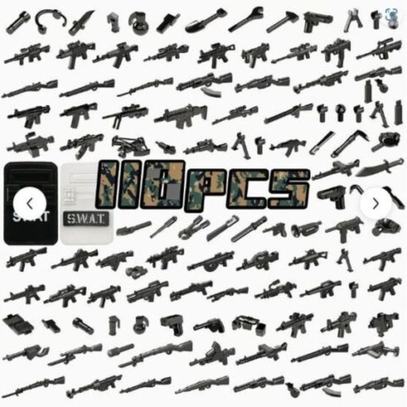 Toys | Large Huge Lot Of 11 Pcs Guns Accessory Weapon Pack For Mini ...
